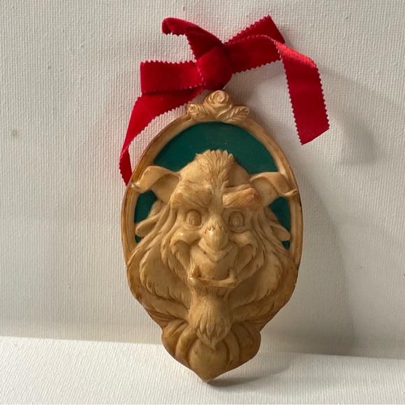 Disney | Holiday | Vintage Disney Beauty The Beast Cameo Ornament ...
